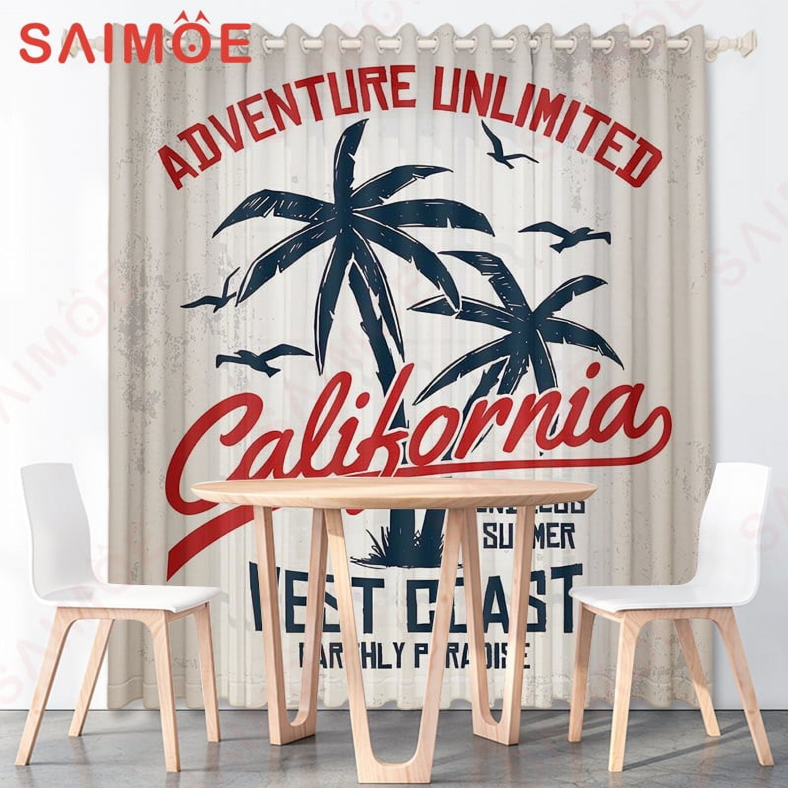 3D European American Rainforest Outdoor Resort Curtain Beach Custom ...