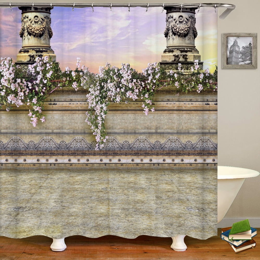 3D European dome fairytale fantasy forest printing bathroom waterproof ...