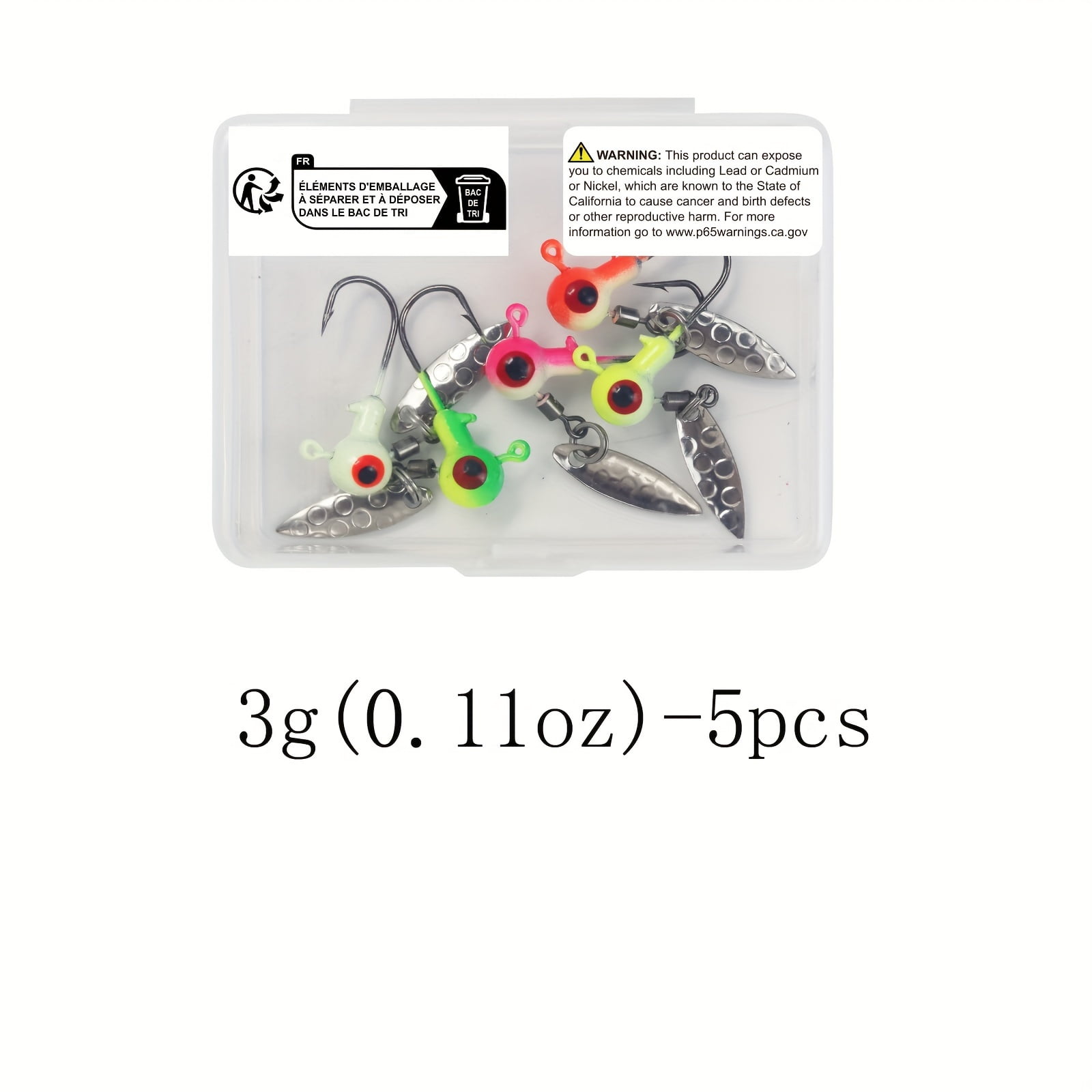 3D Eye Ball Lead Head Jigs for Crappie, Bass, Trout, Walleye Fishing ...