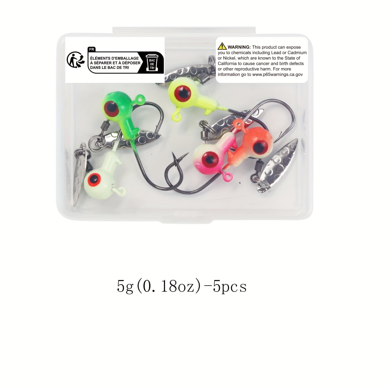 3D Eye Ball Lead Head Jigs for Crappie, Bass, Trout, Walleye Fishing ...