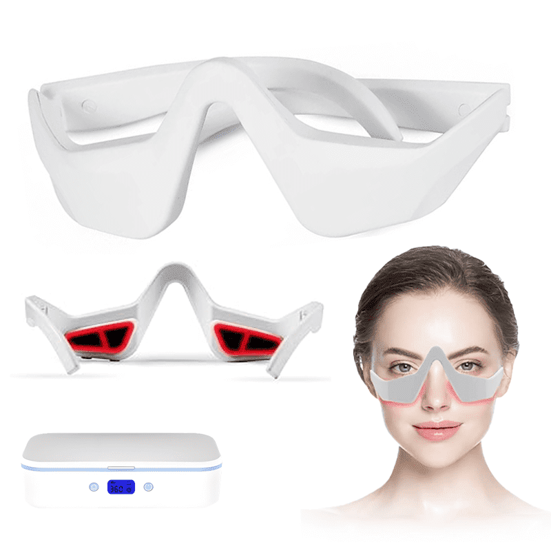 3D Eye Massager,Microcurrent Eye Beauty Device,Red Light Eye Massager ...