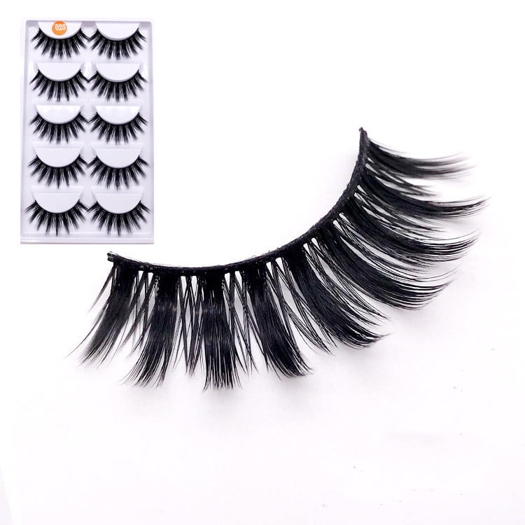3D Eyelashes Faux Wispy Long Dramatic False Eyelashes Fluffy Soft Thick ...