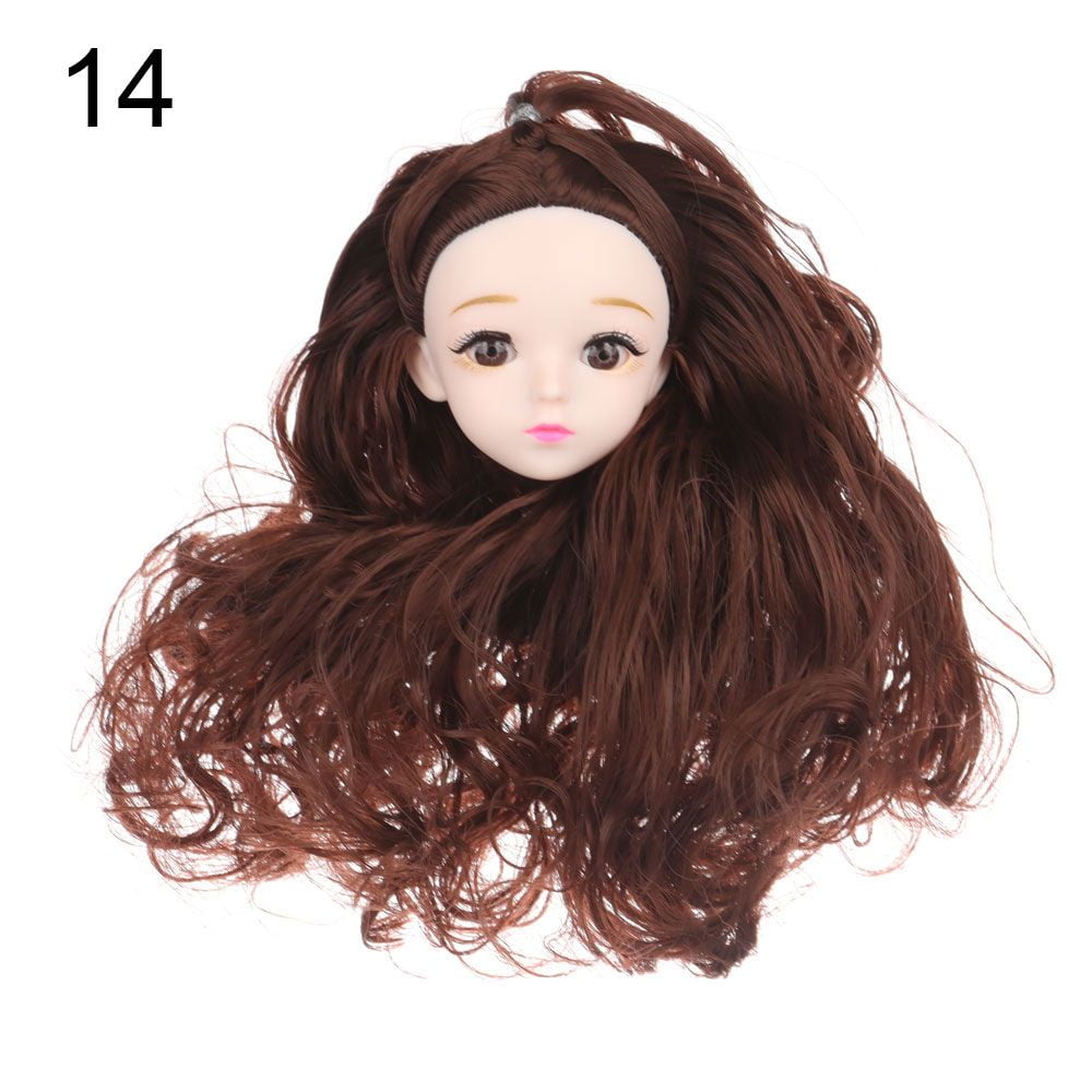 3D Eyes Multiple Color Hairstyles Ancient Doll Accessories Doll Head ...