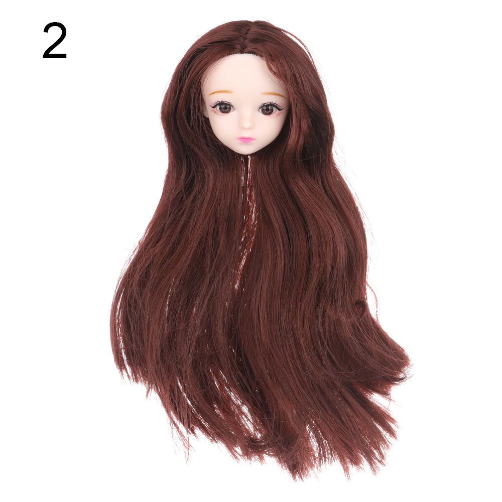 3D Eyes Multiple Color Hairstyles Ancient Doll Accessories Doll Head ...