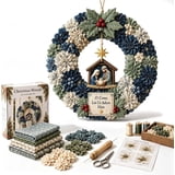 3D Fabric Poke Wreath DIY Kit, Christmas Wreath DIY Kit for Adults ...