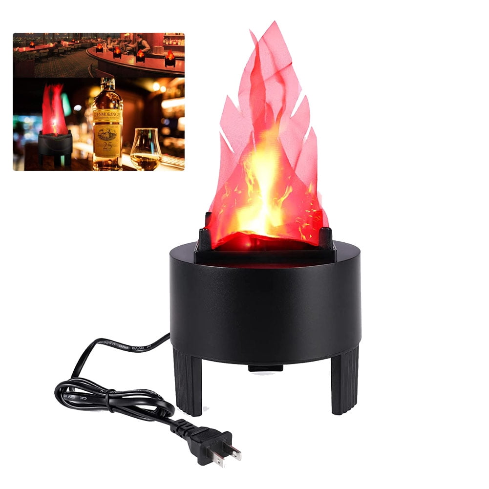 3D Fake Flame Lamp 110V 3W Electric Campfire Artificial Flickering ...