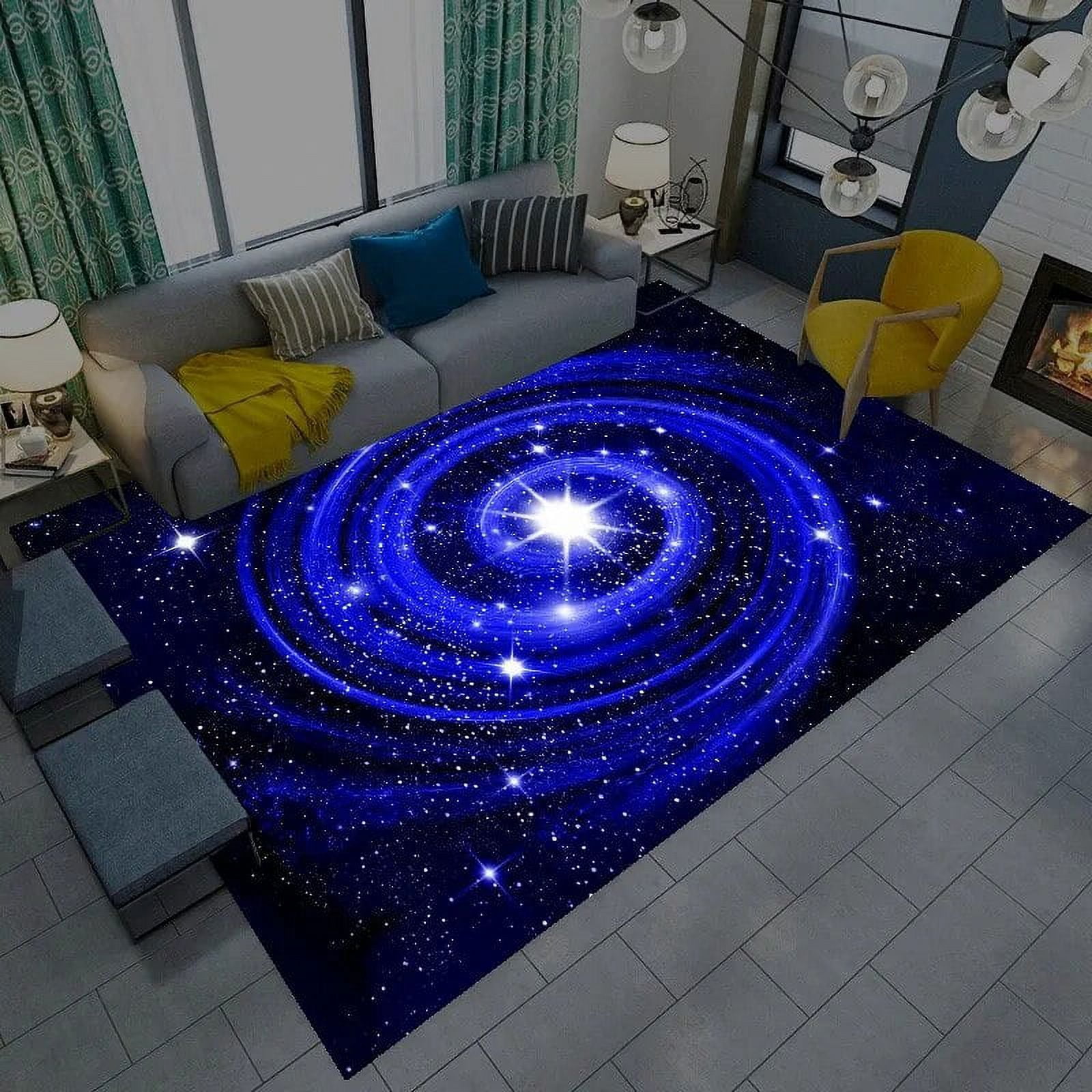 3D Fantasy Starry Sky Galaxy Carpets for Living Room Bedroom Area Rugs ...