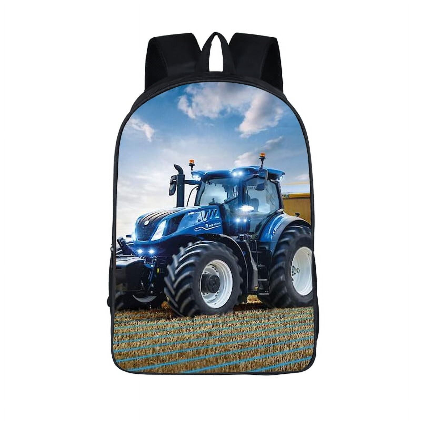 3D Farm Tractor Print Backpack for Teenage Boys Girls Children School ...