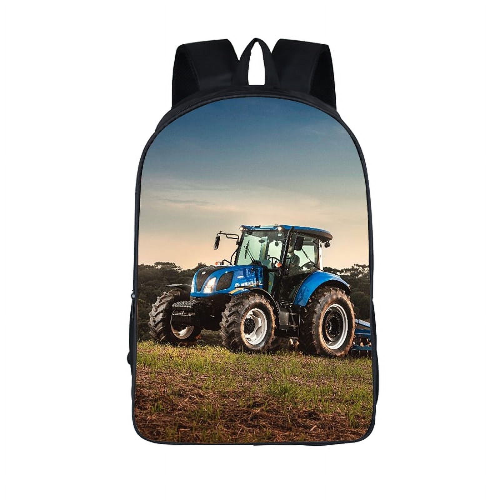3D Farm Tractor Print Backpack for Teenage Boys Girls Children School ...