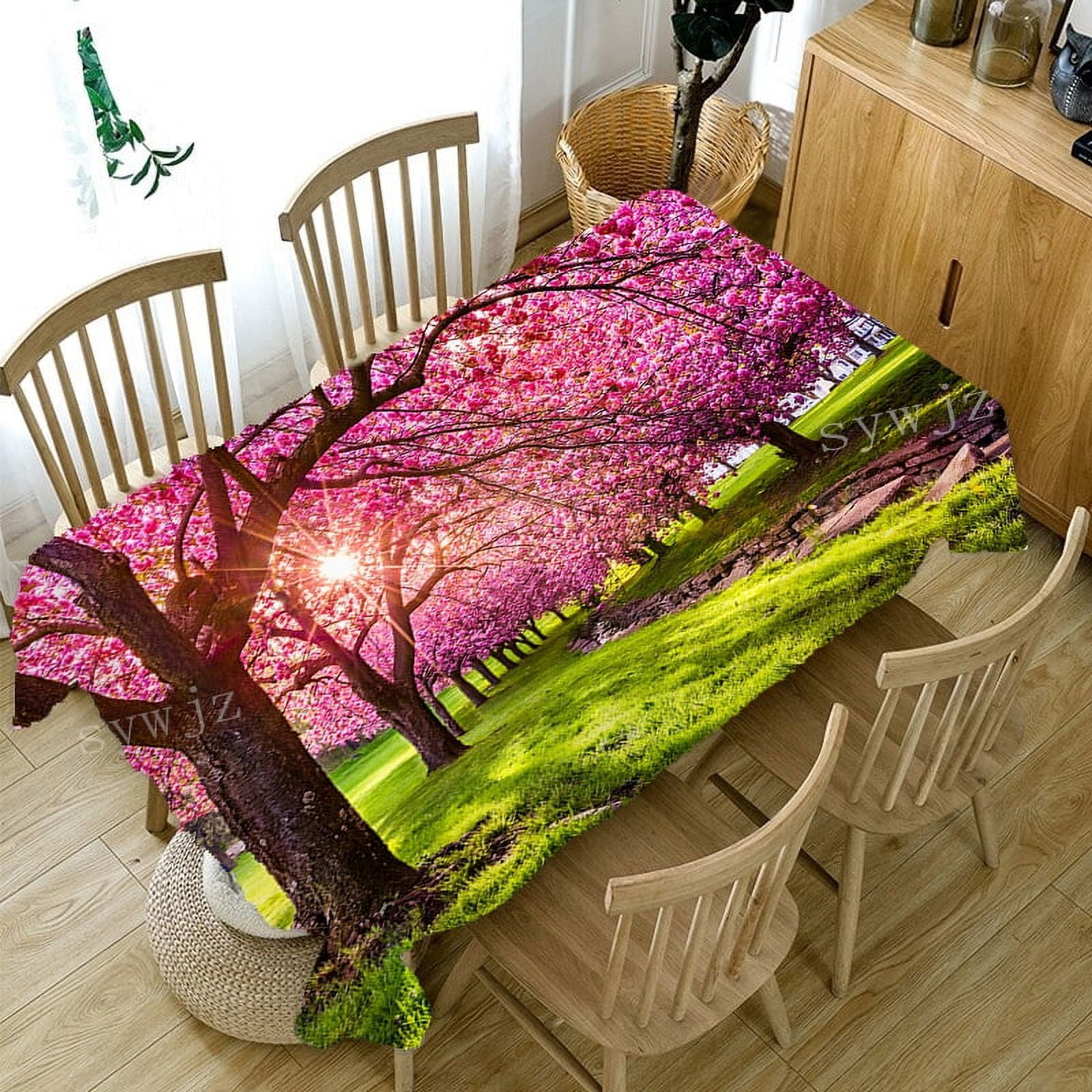 3D Fashion Color Mountain Tablecloth Kitchen Rectangular Tablecloth ...