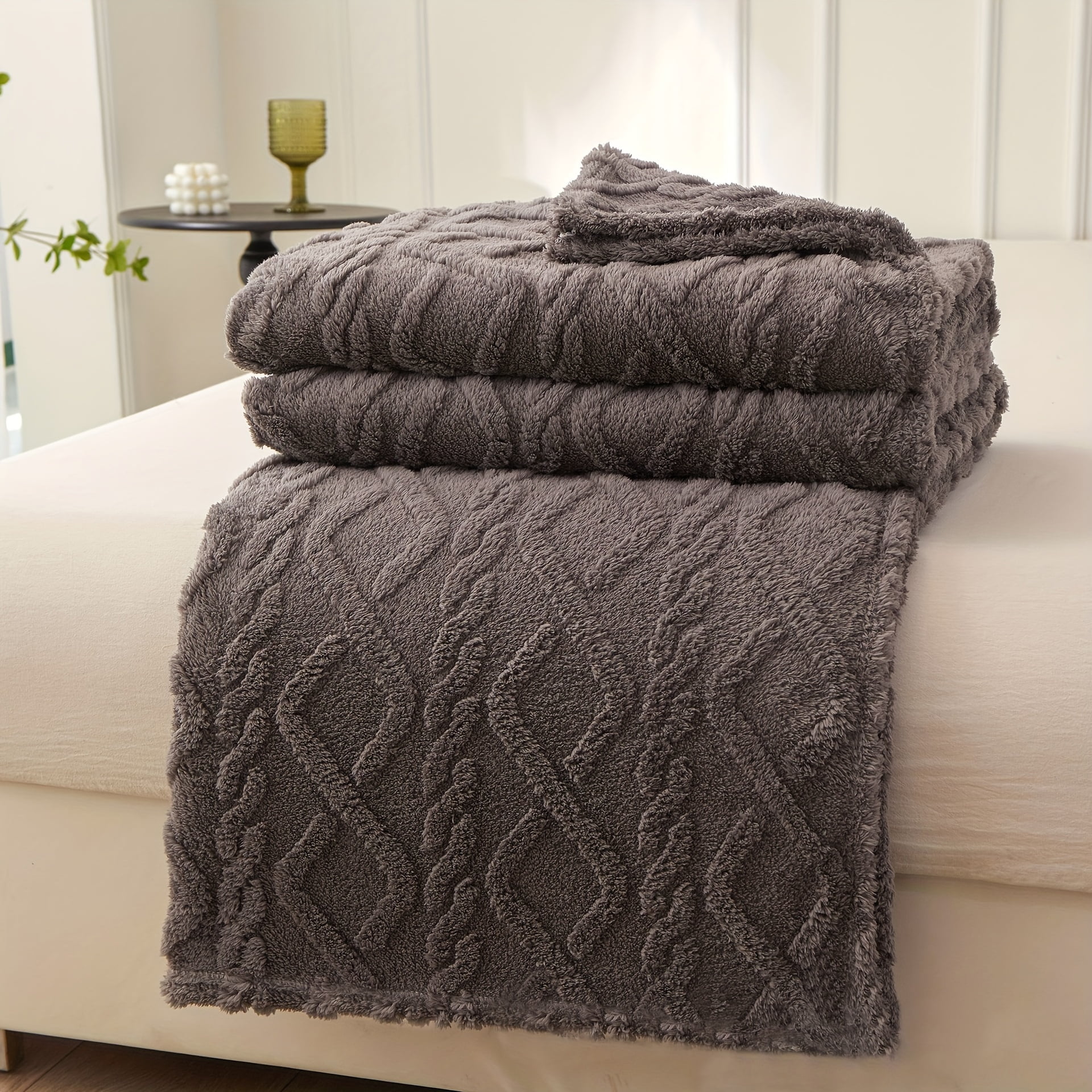 3D Fashionable Design Thick Warm Wool Blanket, Soft and Comfortable ...