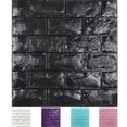 3D Faux Brick Peel and Stick Wallpaper Black 30PCS Home Wall Renovation ...