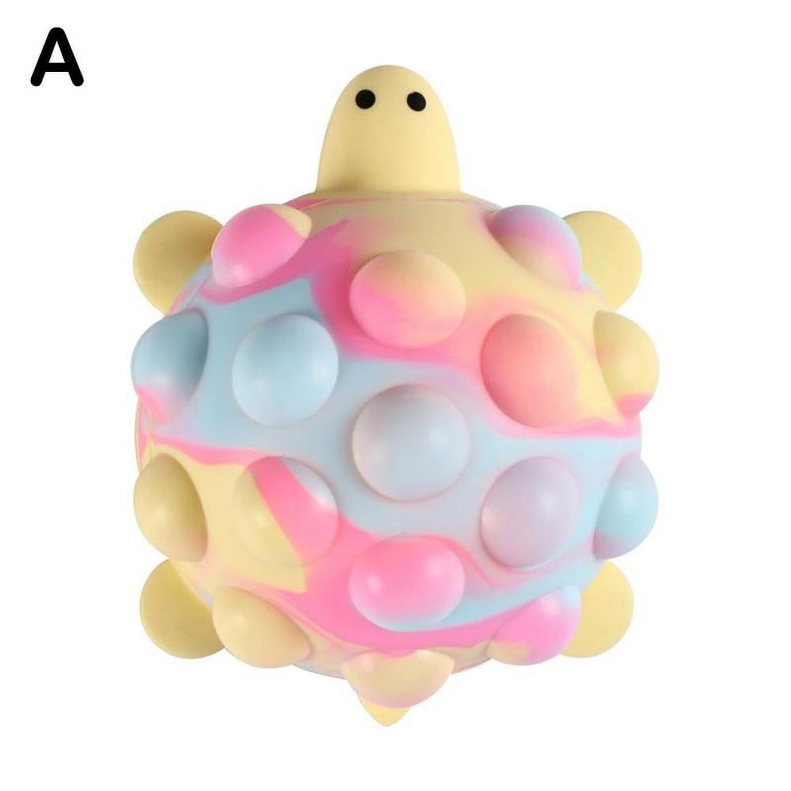 3D Fidget Toy Stylish Kawaii Turtle Pinch Ball Silicone Push Bubble ...
