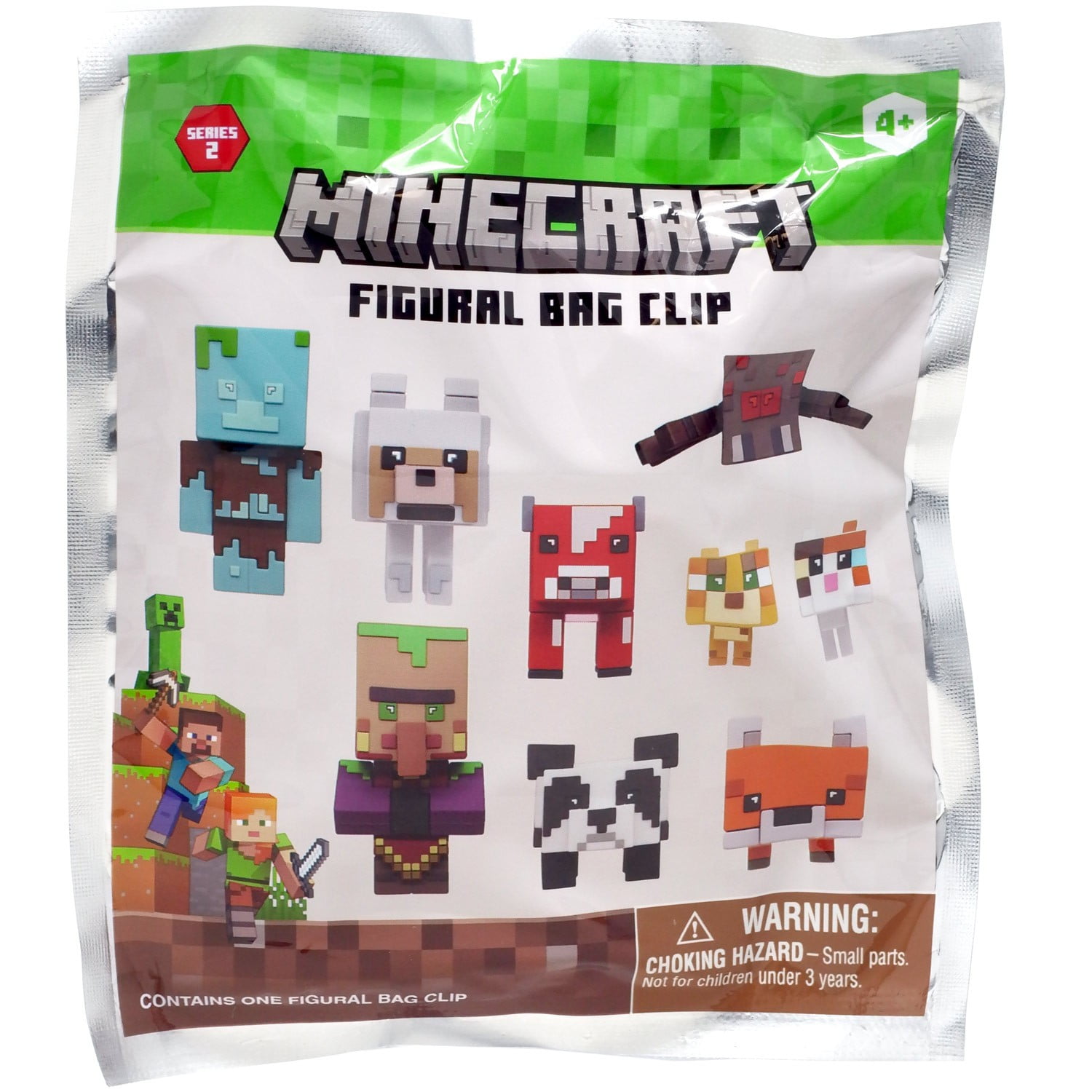 3D Figural Bag Clip Minecraft Series 2 Mystery Pack (1 RANDOM Figure ...