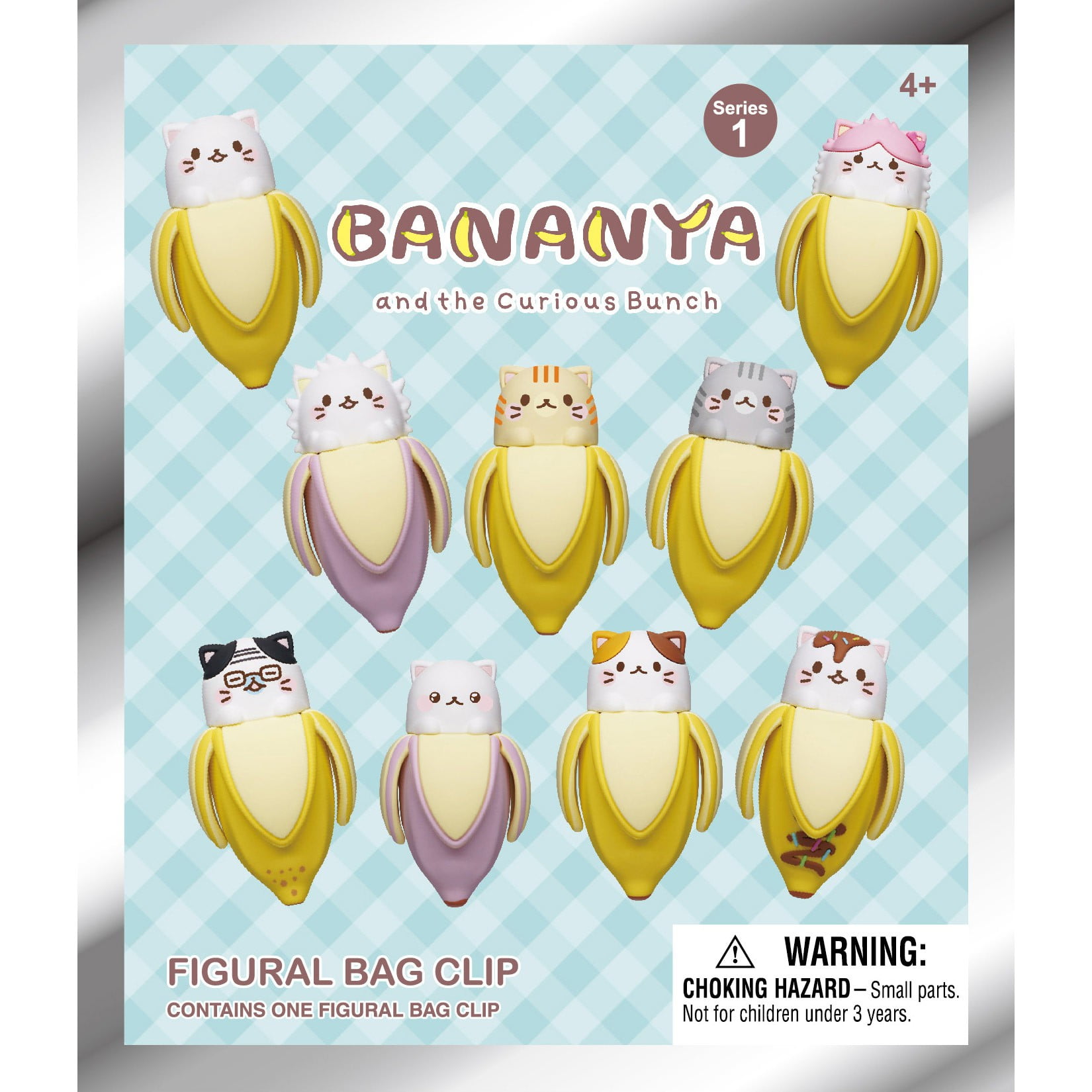 3D Figural Foam Bag Clip Bananya Series 1 Mystery Pack (1 RANDOM Figure ...