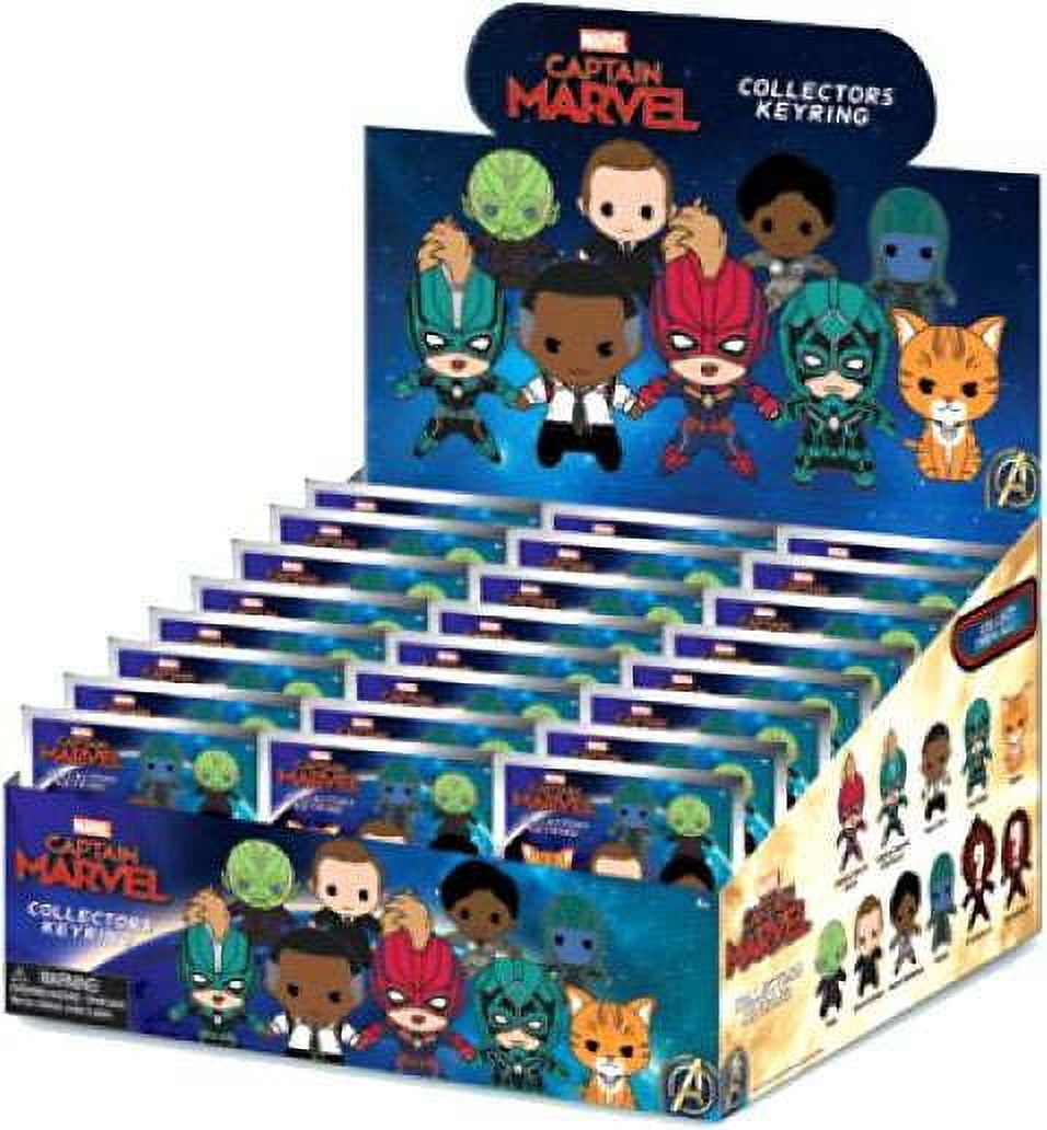 3D Figural Foam Bag Clip Captain Marvel Mystery Box (24 Packs ...