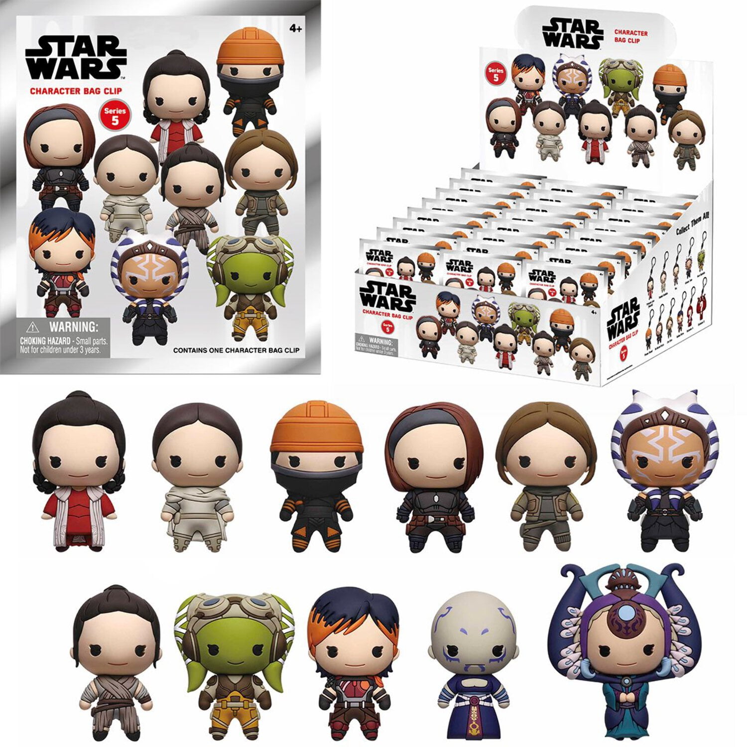 3D Figural Foam Bag Clip Star Wars Series 5 Mystery Pack - Surprise ...