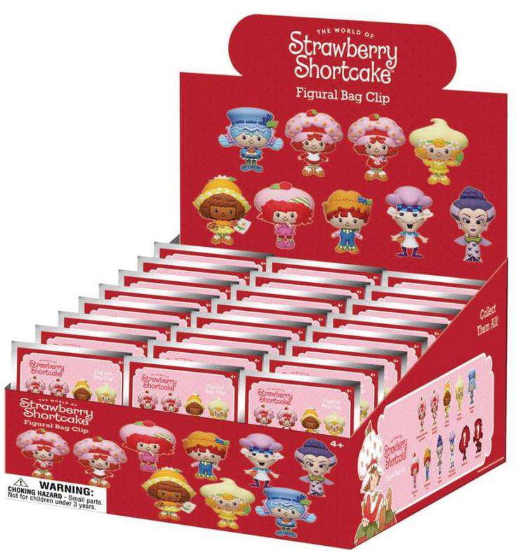 3D Figural Foam Bag Clip Strawberry Shortcake Series 1 Mystery Box [24 ...