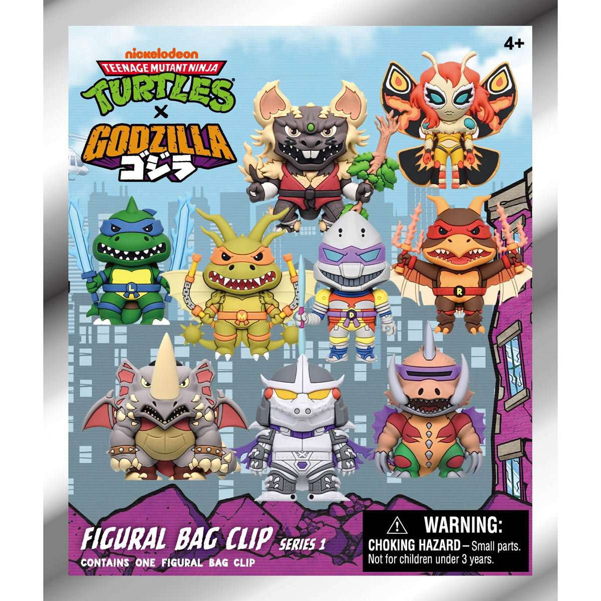 3D Figural Foam Bag Clip TMNT x Godzilla Series 1 Mystery Pack [1 ...