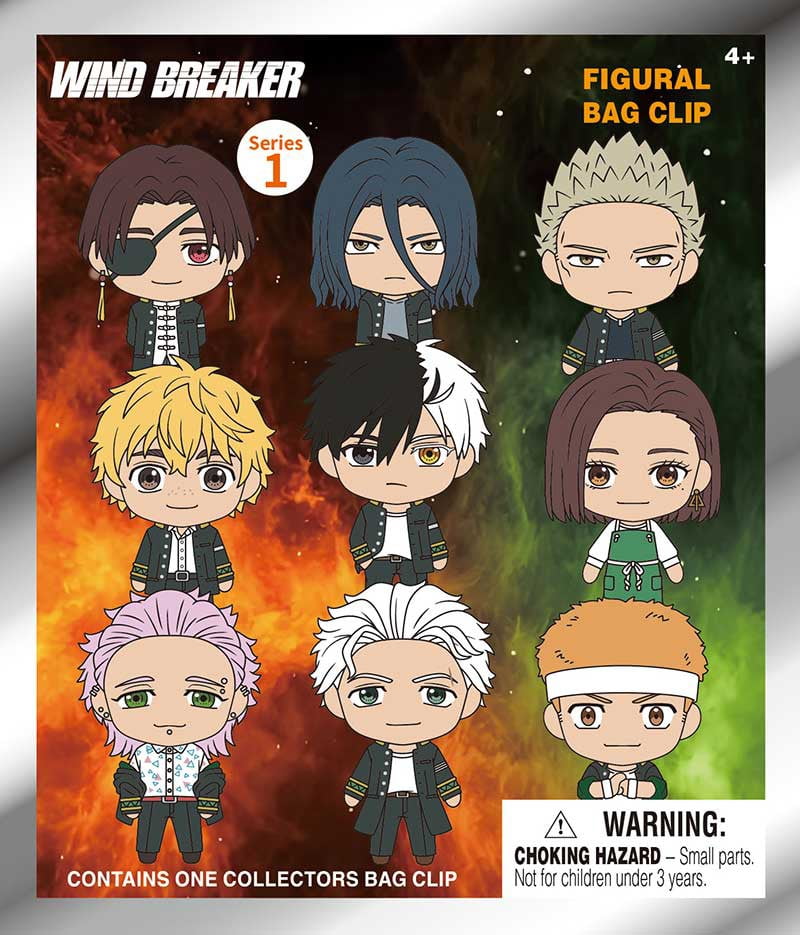 3D Figural Foam Bag Clip Windbreaker Series 1 Mystery Pack (1 RANDOM ...