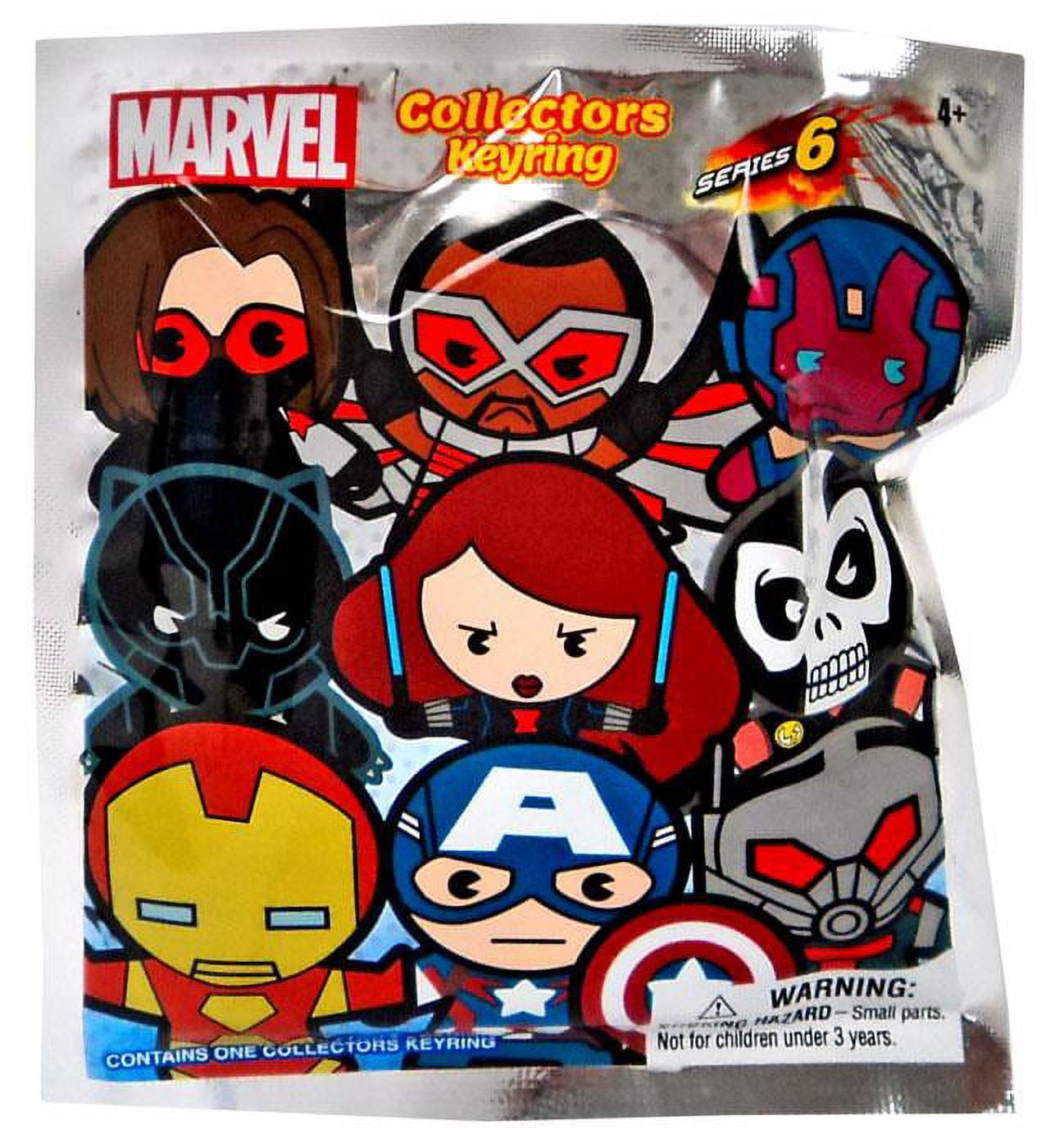 3D Figural Keychains Marvel Series 6 Mystery Pack - Walmart.com
