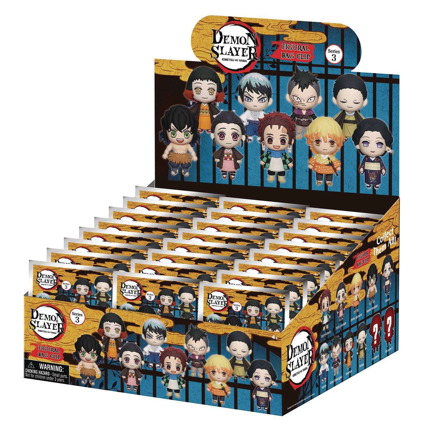 3D Figural Keyring Demon Slayer Series 3 Mystery Box (24 Packs ...
