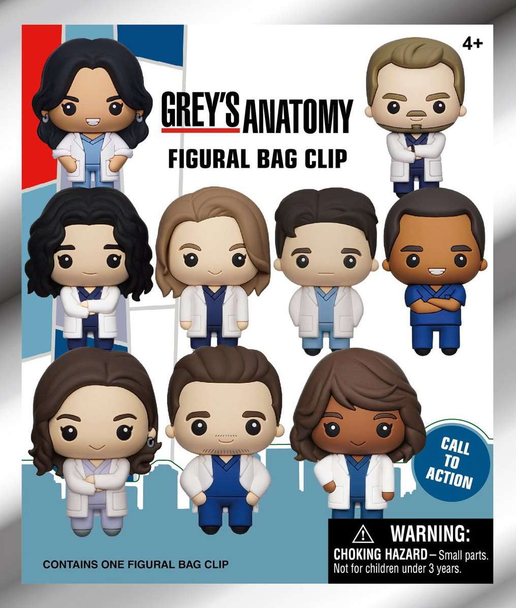 3D Figural Keyring Grey's Anatomy Mystery Pack (1 RANDOM Figure ...