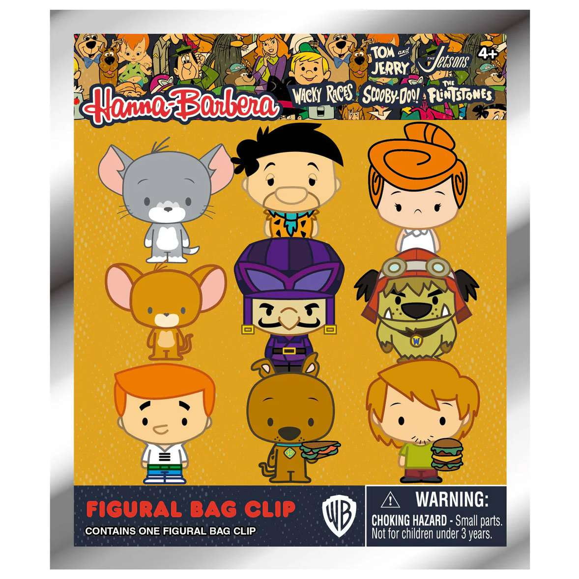 3D Figural Keyring Hanna Barbera Series 1 Mystery Pack (1 RANDOM Figure ...