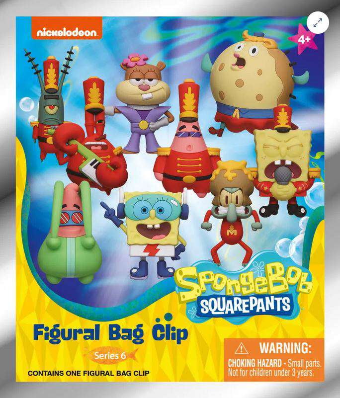 3D Figural Keyring Nickelodeon Series 6 Mystery Pack (1 RANDOM Figure ...