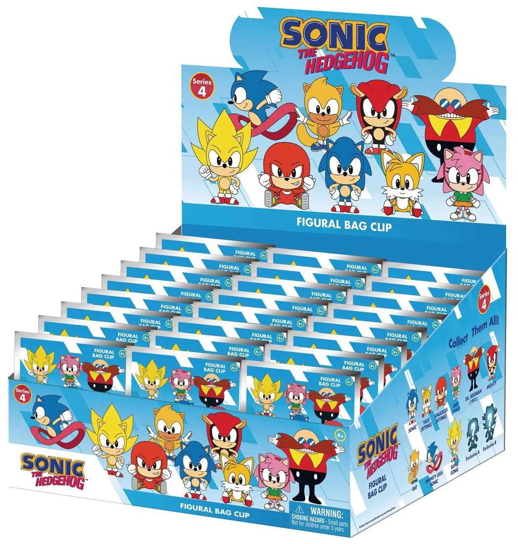 3D Figural Keyring Sonic the Hedgehog Series 4 Mystery Box (24 Packs ...