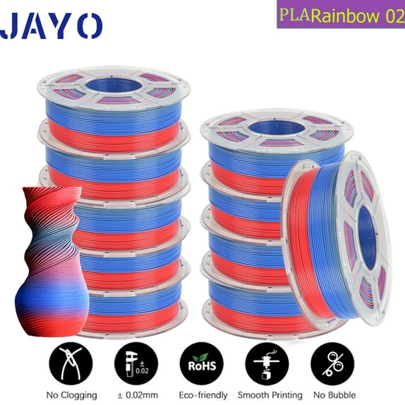 3D Filament PLA 8Rolls 10Rolls 175mm 3D printing no bubbles no drawing ...