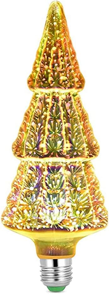 3D Fireworks Decorative Light Bulb, E27 Base, 4W, AC100-240V, Glass ...