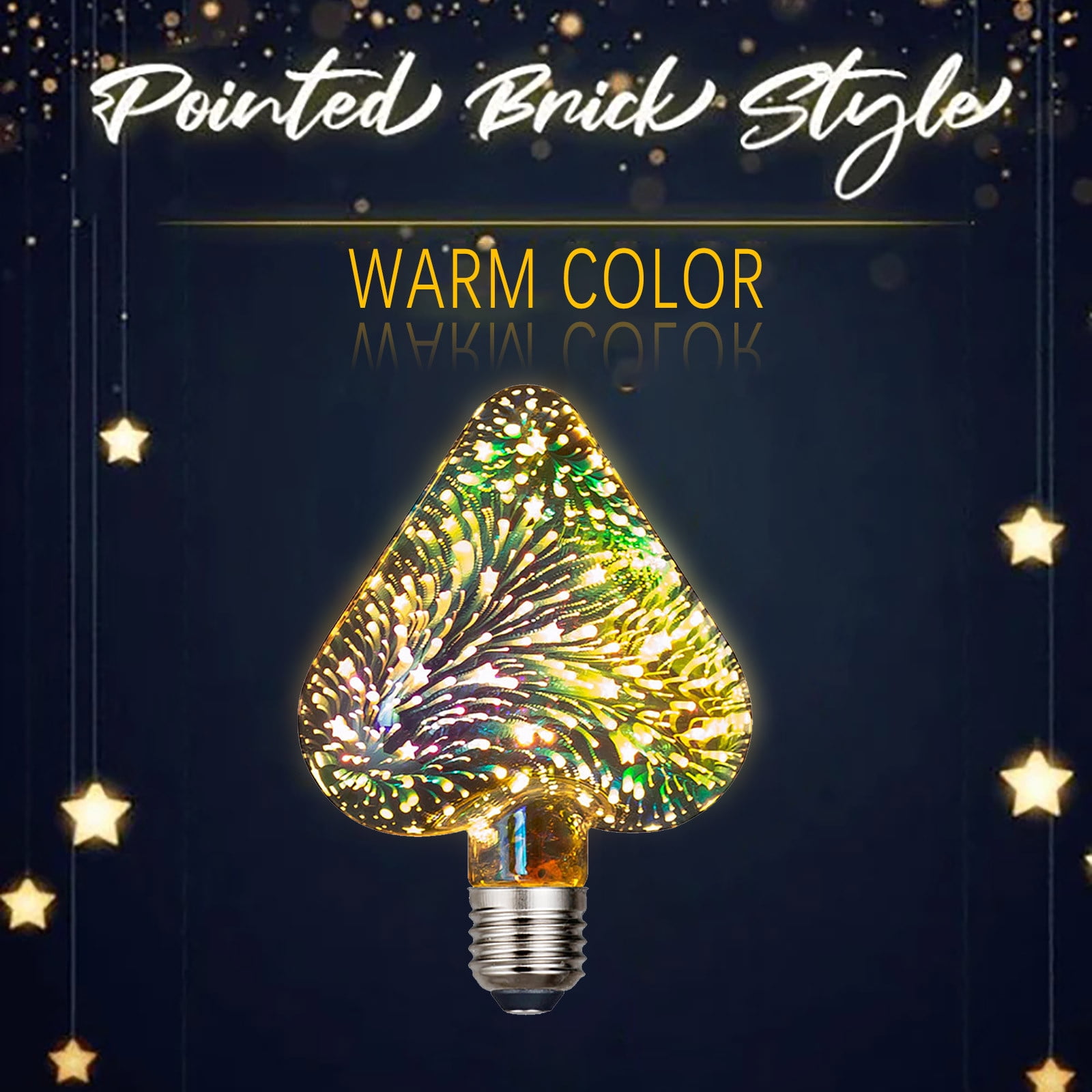 3D Fireworks LED Bulb, Decorative Scatter Lamp, Pyrotechnics Effect ...