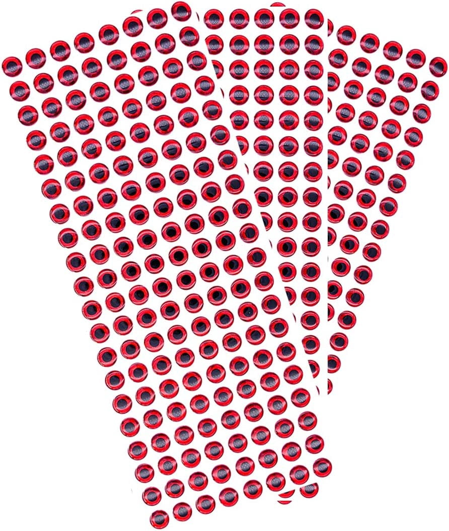 3D Fish Lure Eyes 9mm Red 500 Pieces - Walmart.com