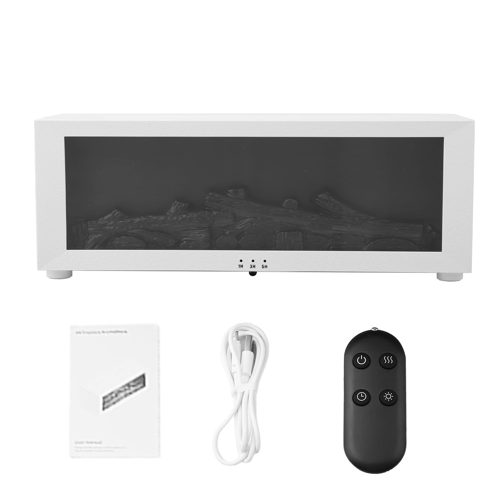 3D Flame Fireplace Aroma Diffuser Water Mist Fireplace Humidifier With ...