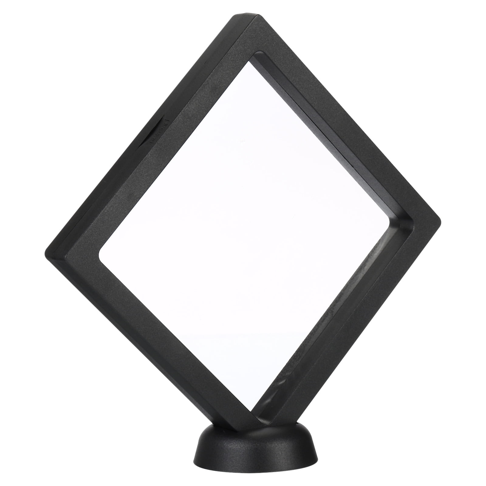 3D Floating Display Frame Coin Jewelry Case Holder with Base 5.5" x 5.5" Black - Walmart.com