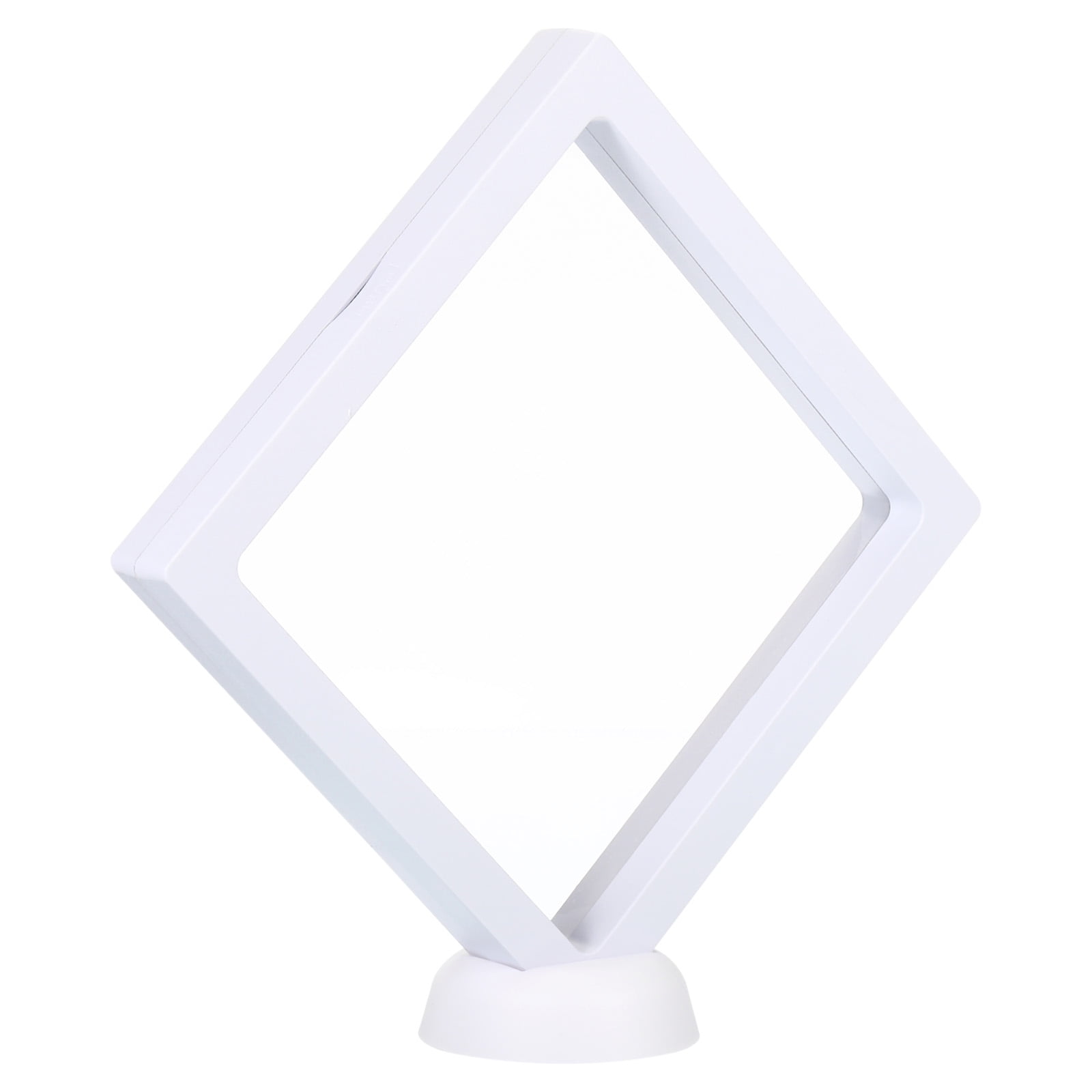 3D Floating Display Frame Coin Jewelry Case Holder with Base 5.5" x 5.5 ...