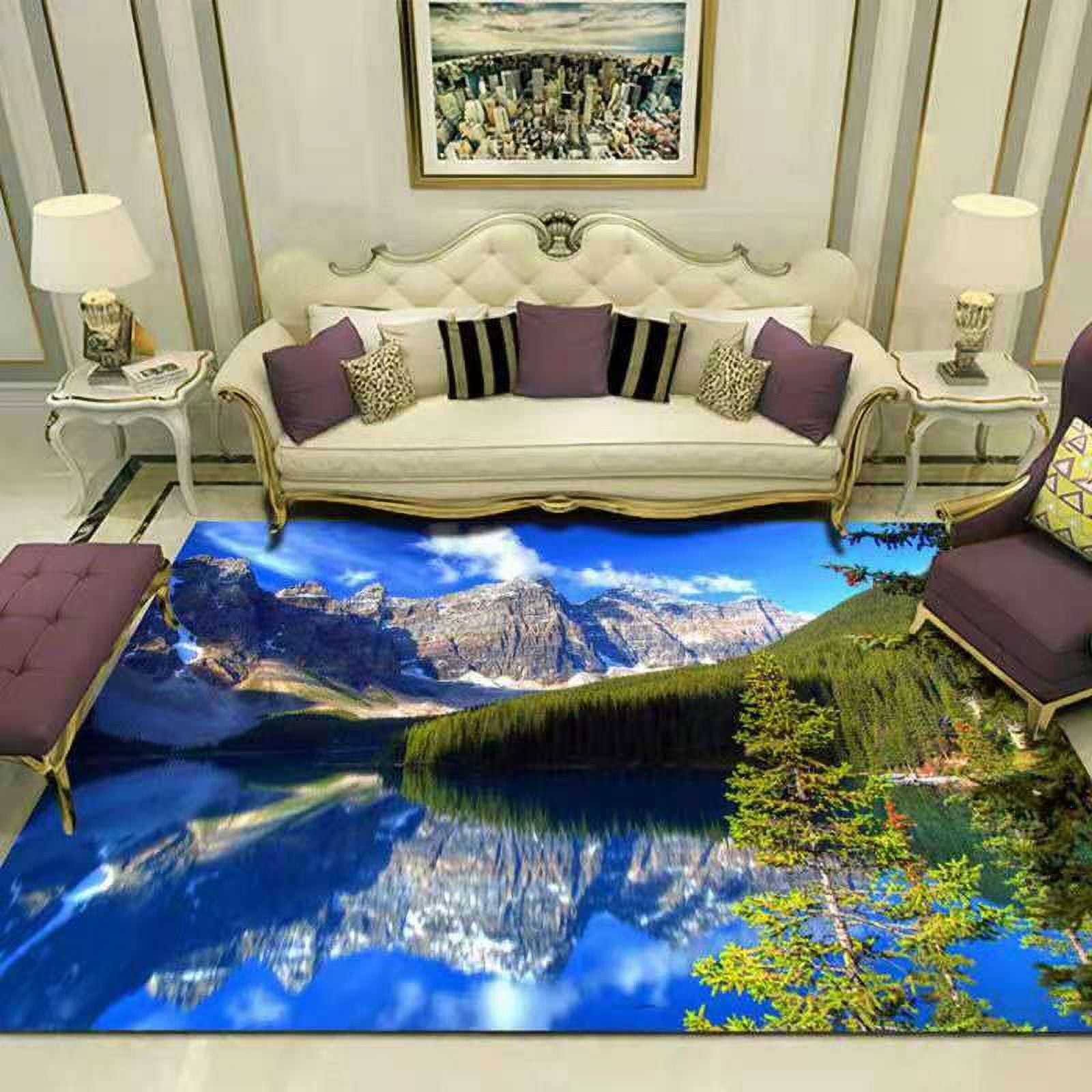 3D Floor Carpets Living Room Rugs Scenery Carpet Entrance Door Mat Home ...