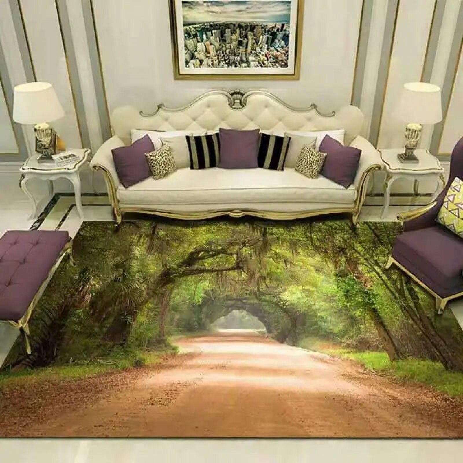 3D Floor Carpets Living Room Rugs Scenery Carpet Entrance Door Mat Home ...