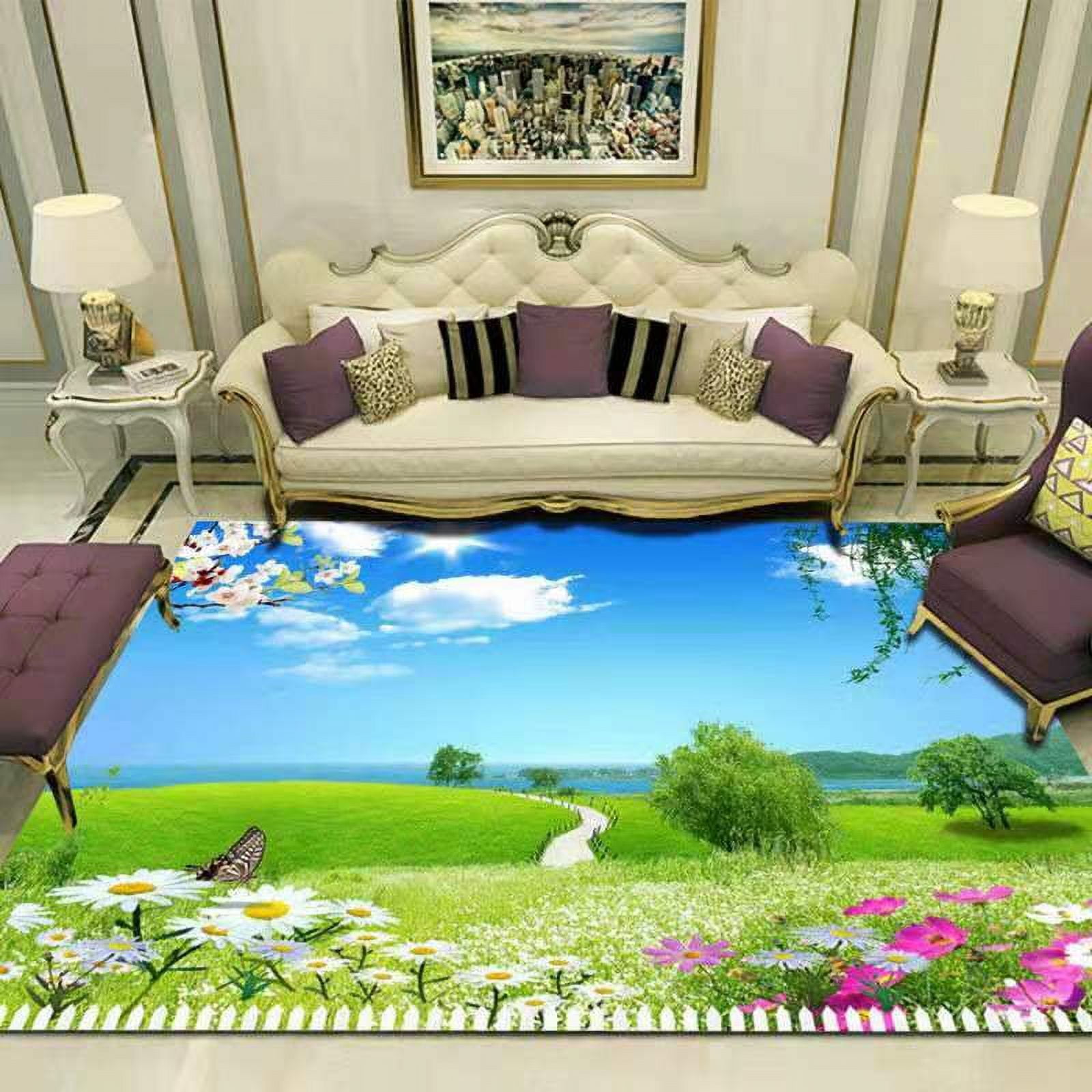 3D Floor Carpets Living Room Rugs Scenery Carpet Entrance Door Mat Home ...