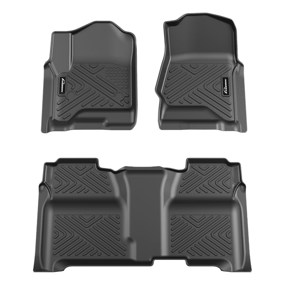 3D Floor Mats for 2014-2018 Chevy Silverado/GMC Sierra 1500 Crew Cab ...