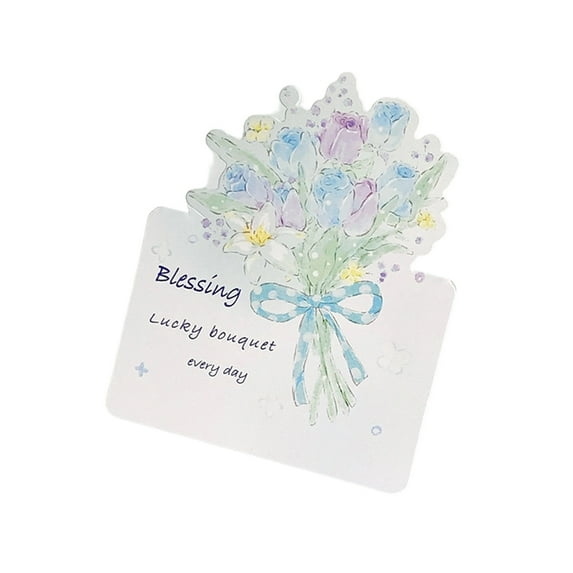 3D Floral Bouquet Greeting Card with Heartfelt Message, Blank Inside ...