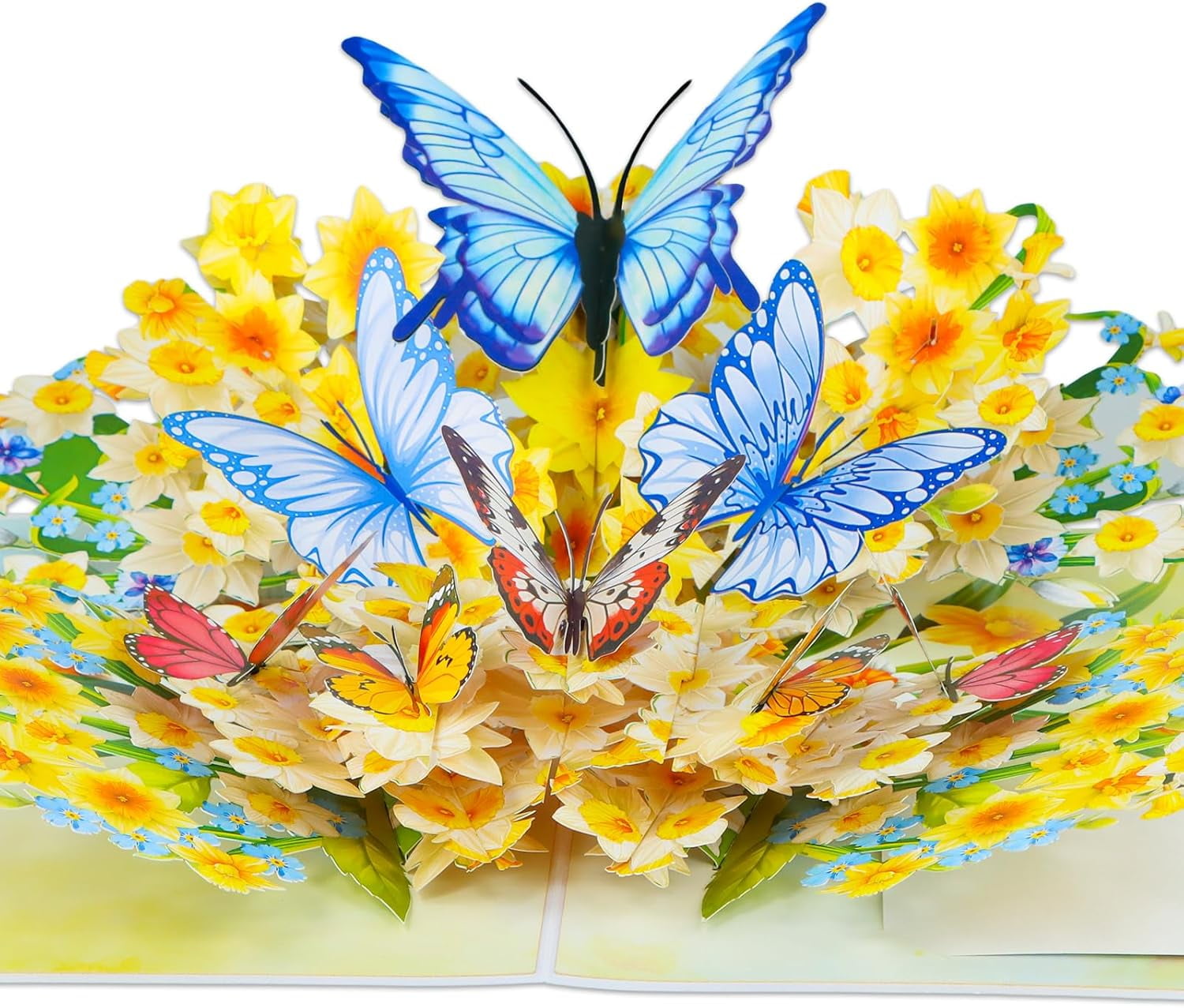 3D Floral Butterfly Card for Women - Mothers Day Butterfly Flowers Pop ...
