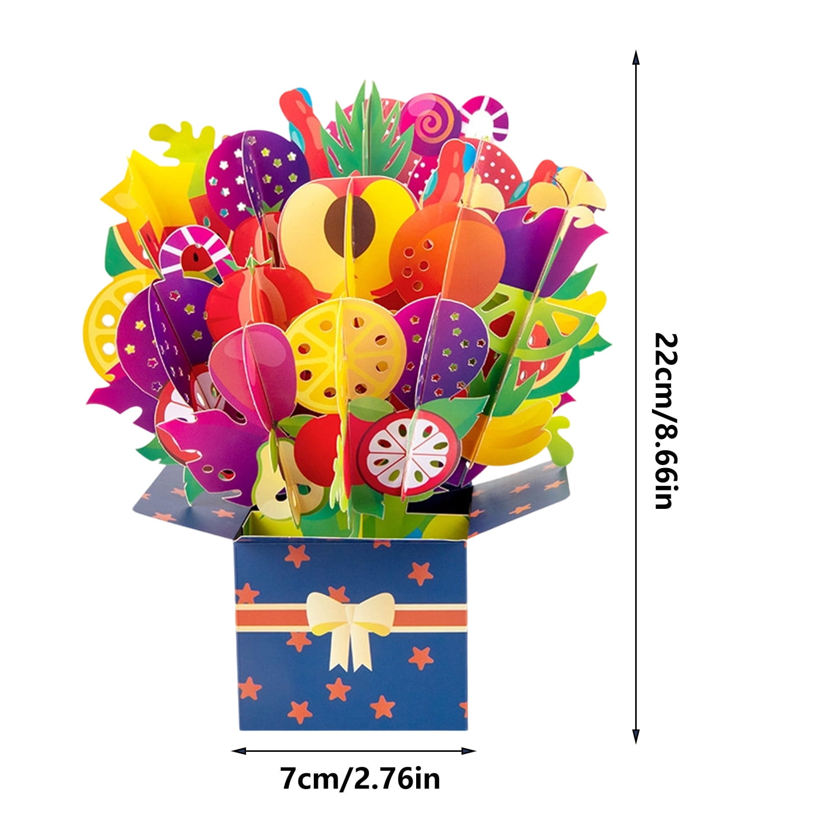 3D Flower Bouquet Greeting Card Display Stand, Birthday Anniversary ...