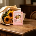 3D Flower Bouquet Greeting Card Set with Envelopes Pop Up Floral Note ...