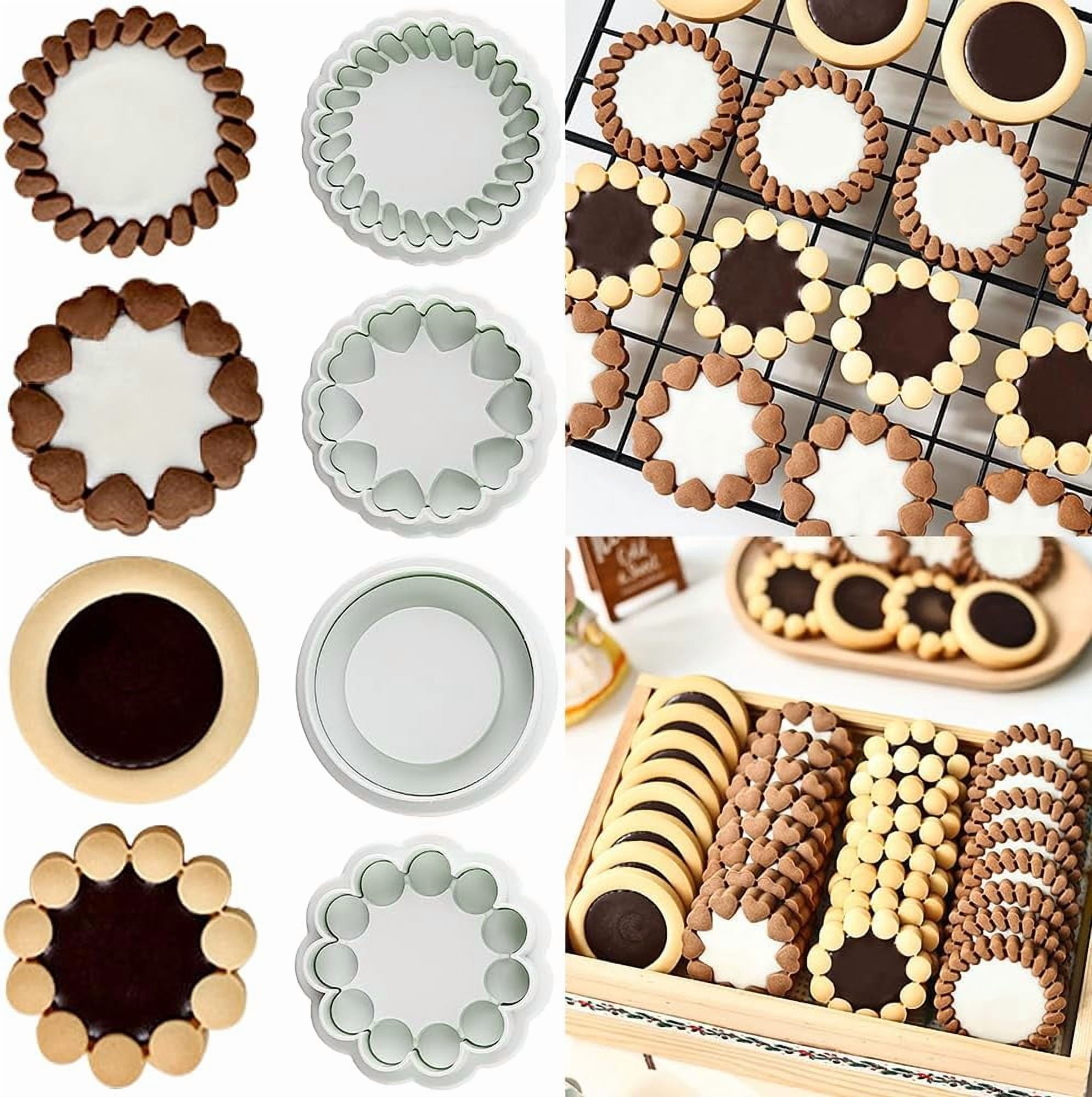 3D Flower Cookie Cutter Chocolate Sandwich Cookie Cutters Jam Biscuit ...