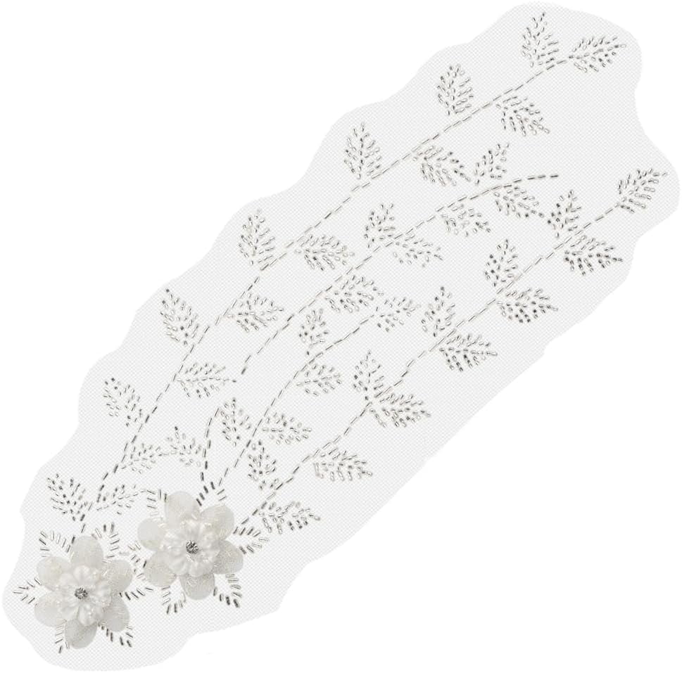 3D Flower Lace Embroidery Floral Sew On Patches Floral Lace Embroidery ...