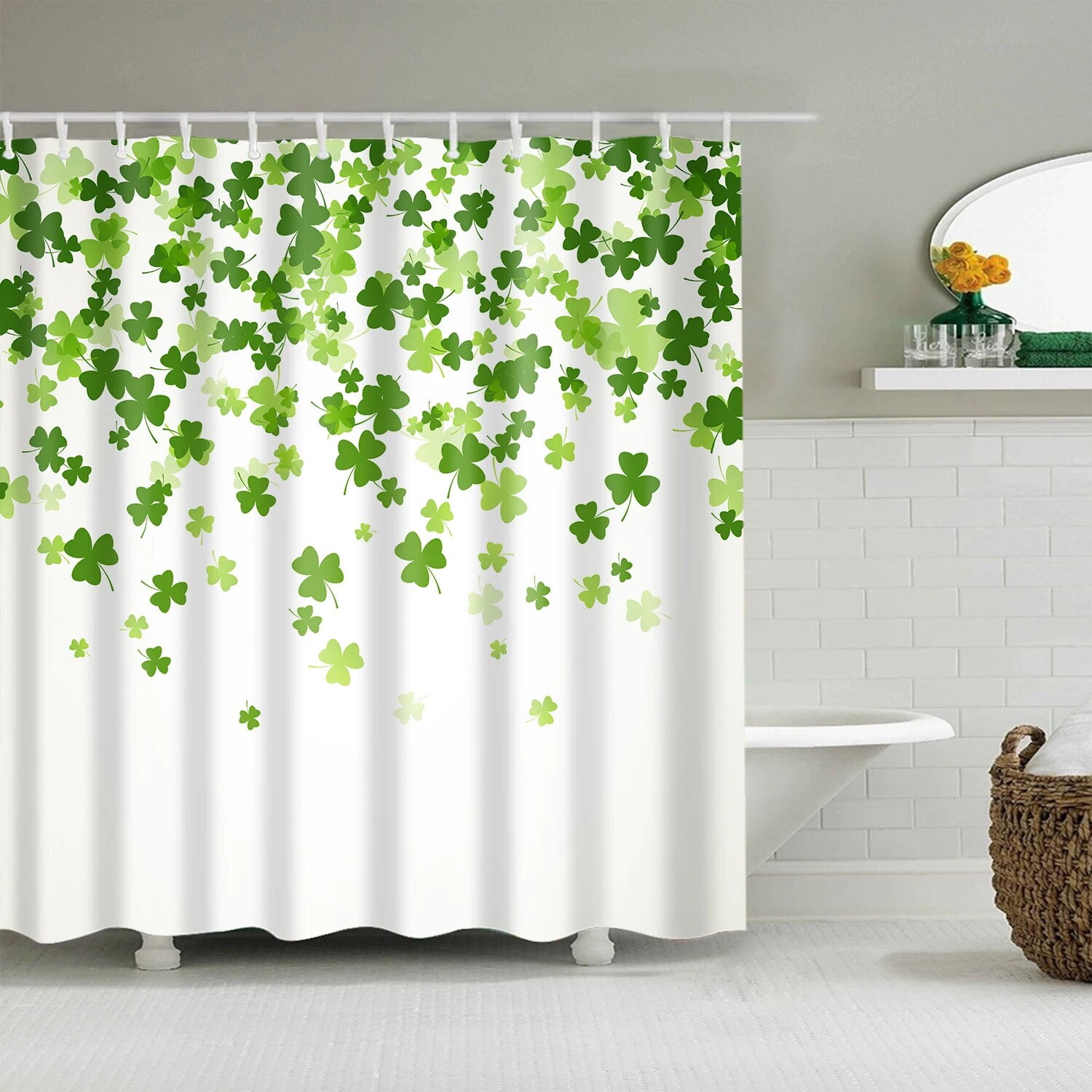 3d Flower Plum Blossom Lotus Lavender Rose Shower Curtains Bathroom