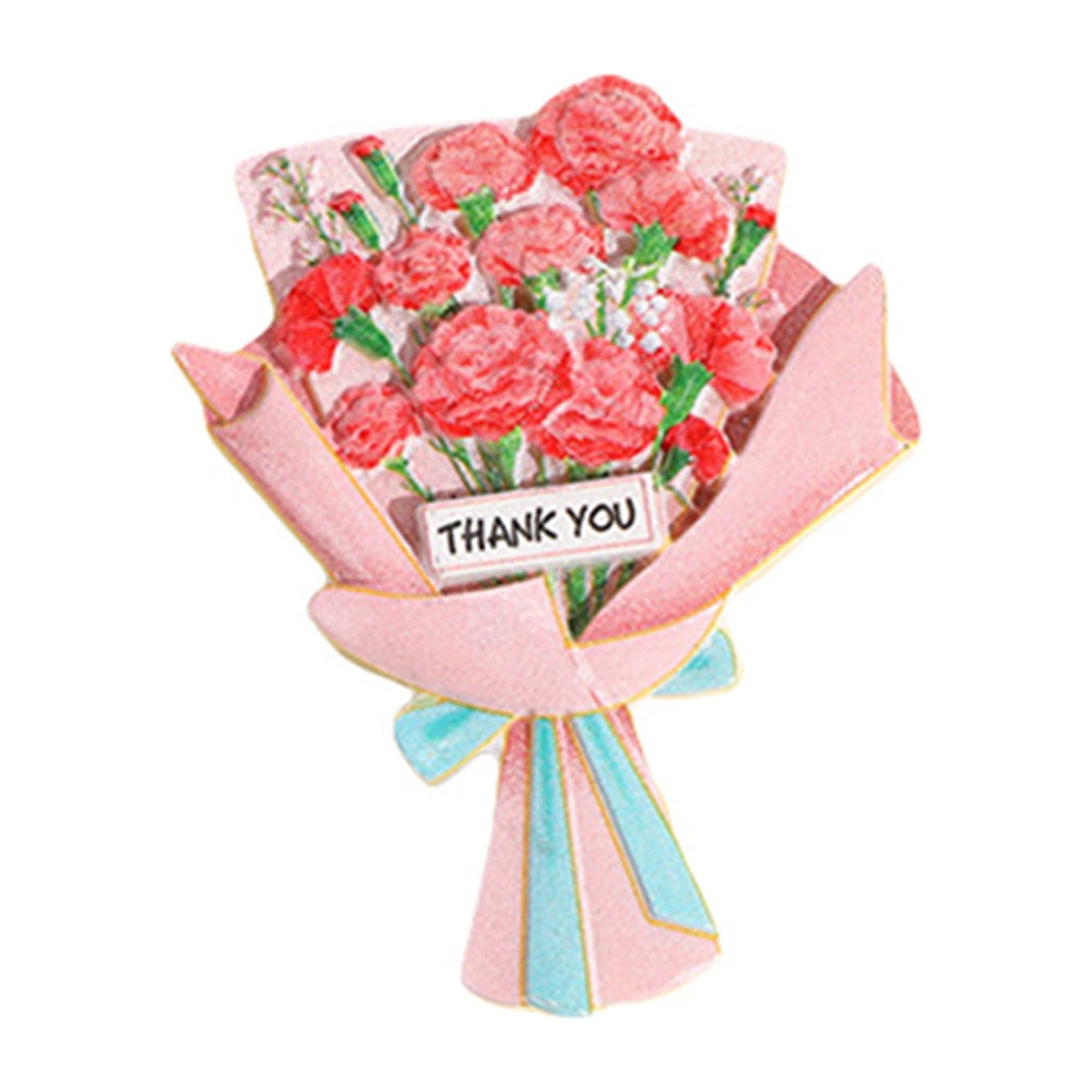 3D Flower Refrigerator Magnets Cute Bouquet Fridge Magnets Stickers for ...