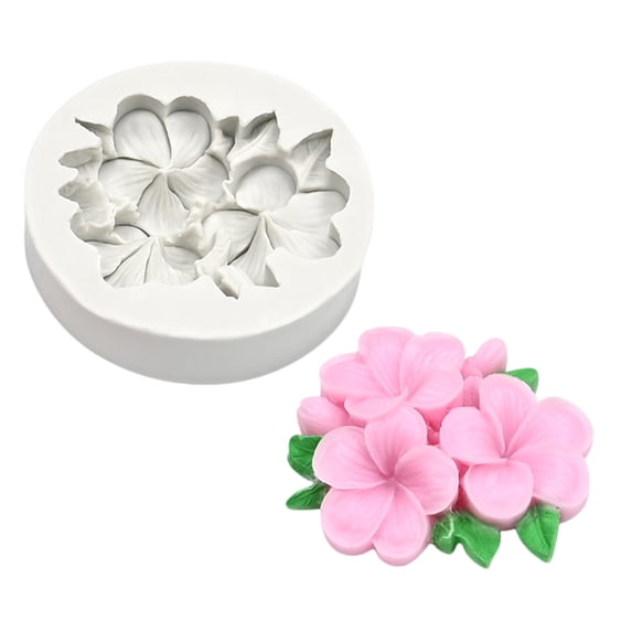 3D Flower Shape Fondant Silicone Molds for Chocolate Cake Baking ...